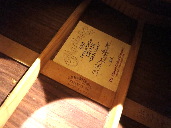 Rare! Martin CEO-1R 1997 Limited Model CEO's Choice 191本限定 美品 良好 ...